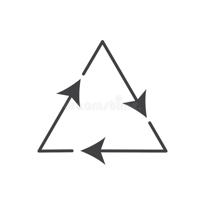 Recycle Grey Flat Icon Vector Design Illustration Stock Vector ...