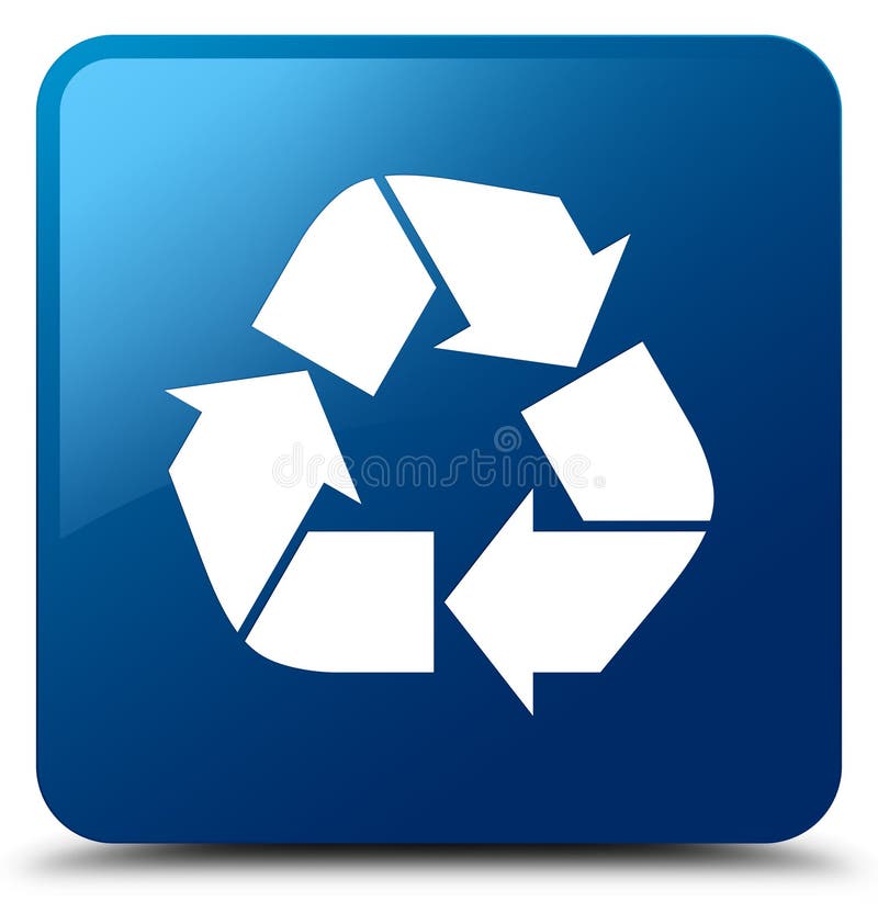 Recycle Icon Blue Square Button Stock Illustrations – 1,304 Recycle ...