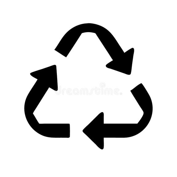Recycle icon stock illustration. Illustration of reuseable - 381149156