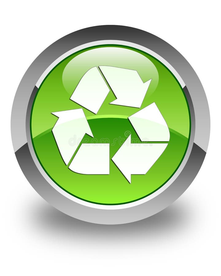 Recycle Icon Glossy Green Round Button Stock Illustrations – 231 ...