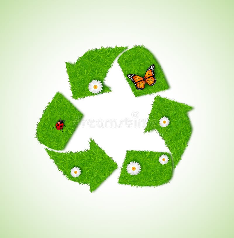 Recycle landscape stock vector. Illustration of cycle - 9215115