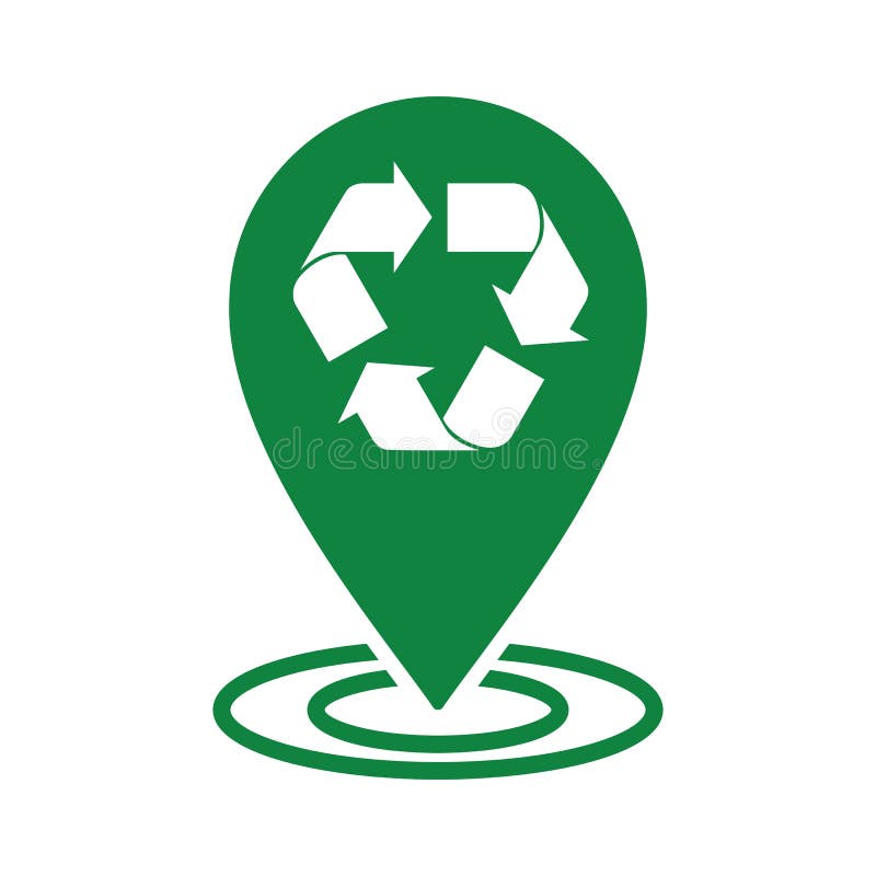 Recycle Icon Green Pin Transparent Stock Illustrations – 61 Recycle ...