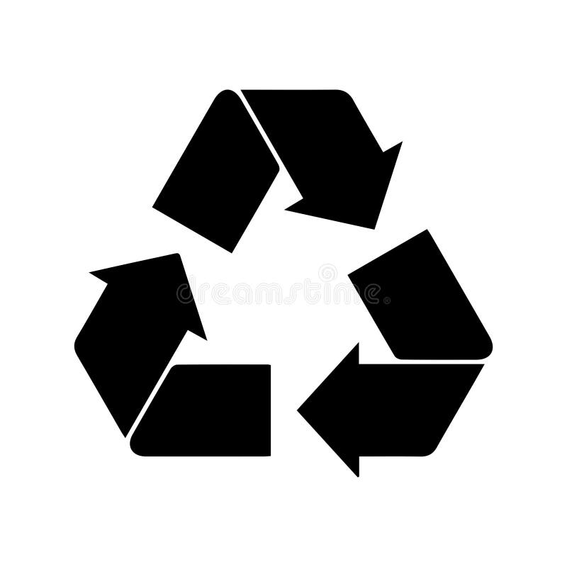 Recycle icon logo design stock vector. Illustration of circle - 334753645