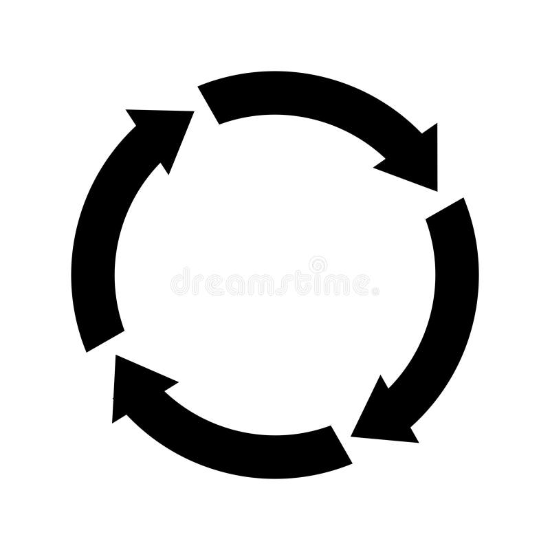 Recycle icon logo design stock vector. Illustration of reuse - 334753662