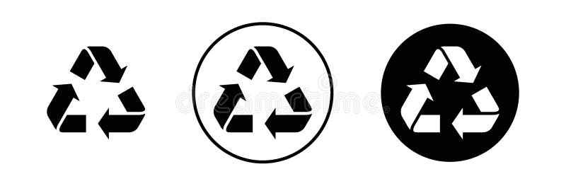 Recycle Icon Representing Environmental Sustainability and Waste ...