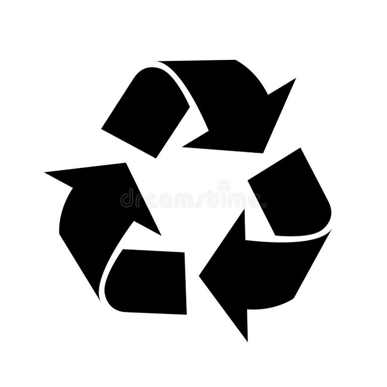 Recycle Icon-Vector Iconic Design Stock Vector - Illustration of ...