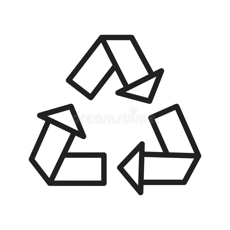 Recycle icon vector image. stock vector. Illustration of reuse - 314826313