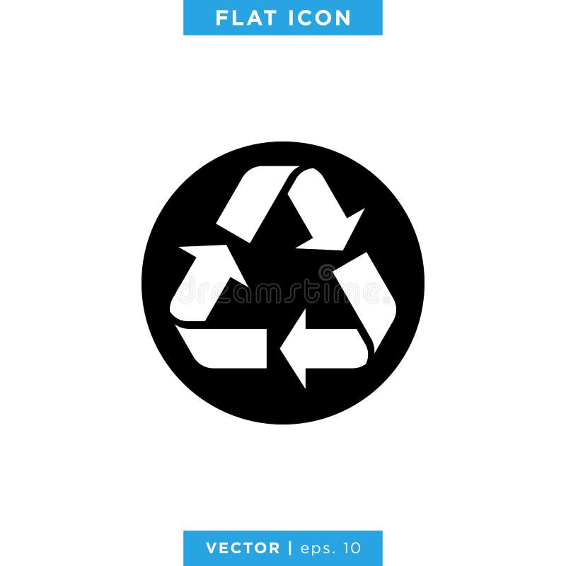 Recycle Icon Vector Logo Design Template Stock Vector - Illustration of ...