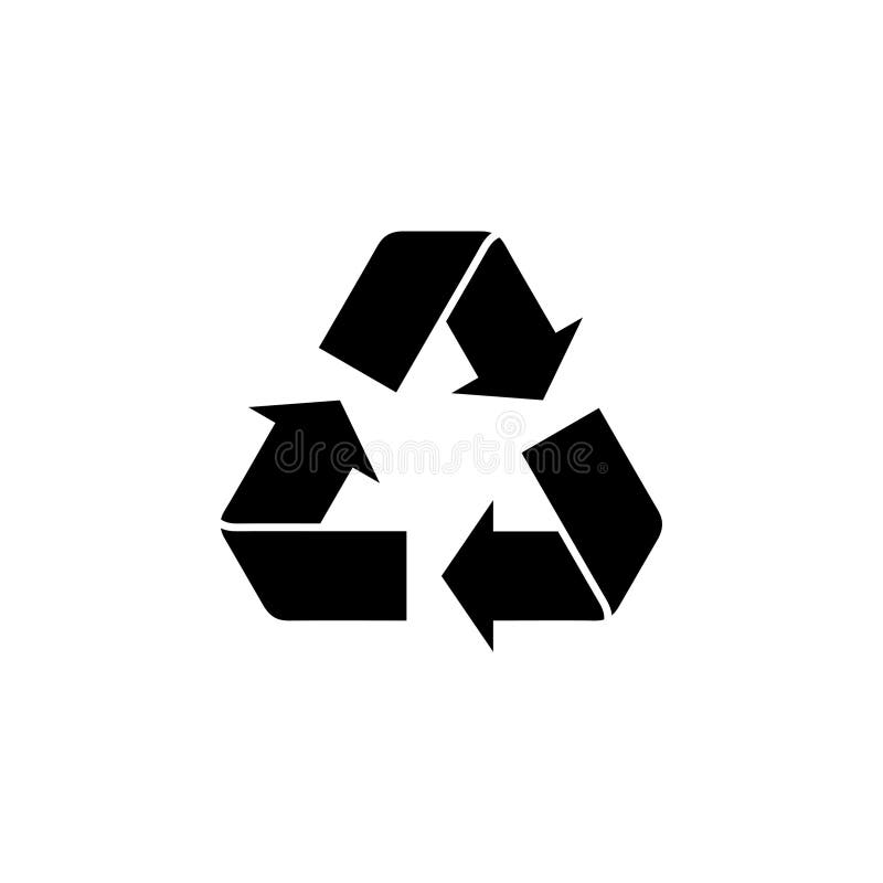 Recycle Icon . Recycling Vector Icon Stock Vector - Illustration of ...