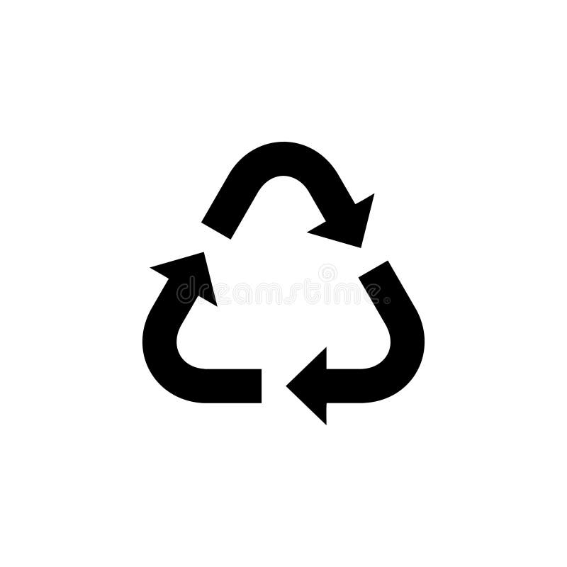 Recycle Icon . Recycling Vector Icon Stock Vector - Illustration of ...