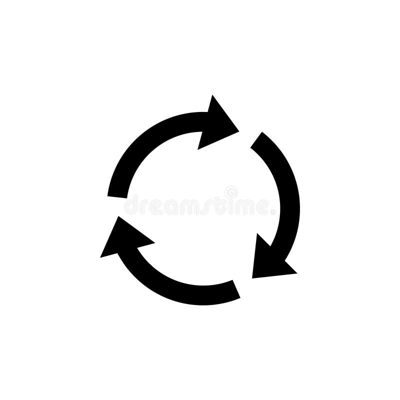 Recycle Icon . Recycling Vector Icon Stock Illustration - Illustration ...