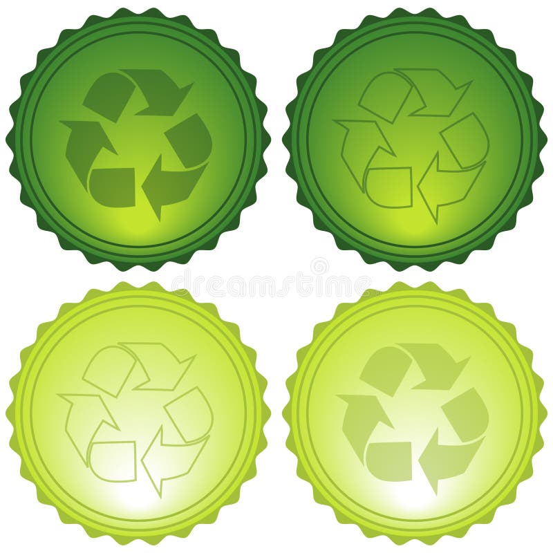 Recycle button icon stock vector. Illustration of conservation - 6050378