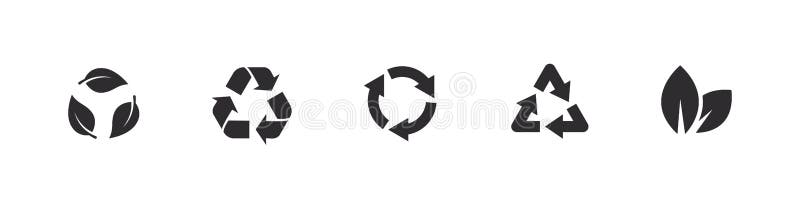 Recycle Icons Set. Concept of Recycling Icons. Packaging and Recycling ...