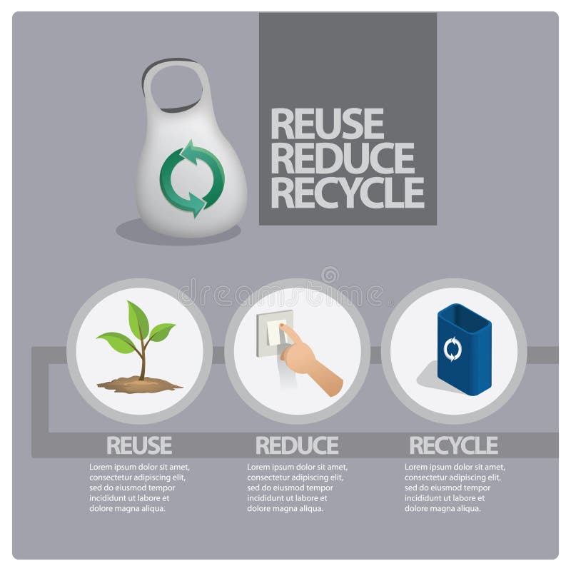 Recycle Infographic. Vector Illustration Decorative Design Stock Vector ...