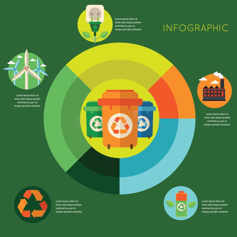 Recycle Infographic. Vector Illustration Decorative Design Stock Vector ...