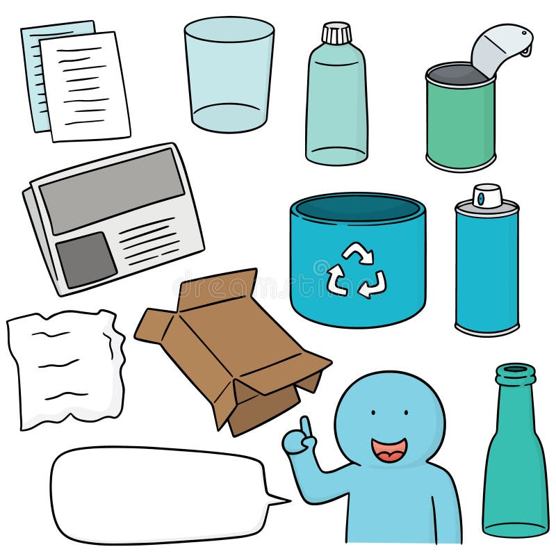 Recycle item stock vector. Illustration of cartoon, icon - 75337052