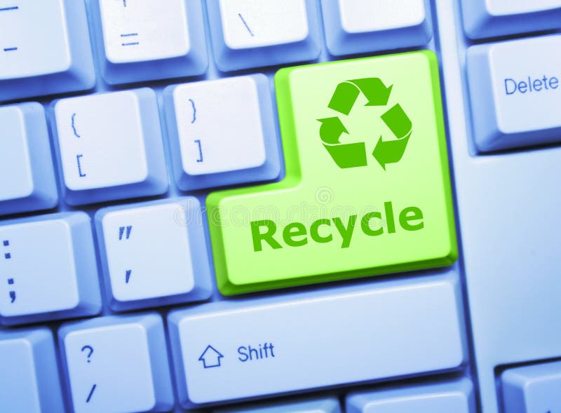 Recycle key stock image. Image of help, arrow, blue, idea - 8928609