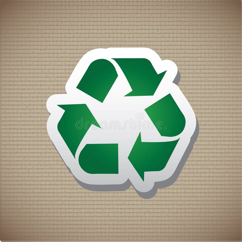 Recycle label stock vector. Illustration of concept, protection - 33542663
