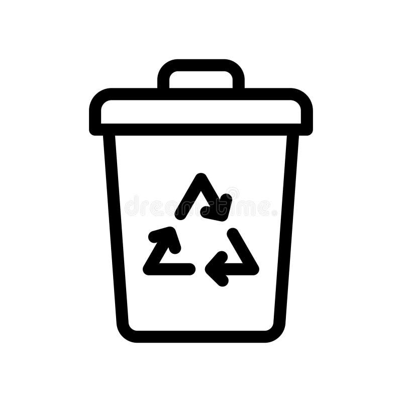 Recycle Line Icon Illustration Vector Graphic Stock Vector ...