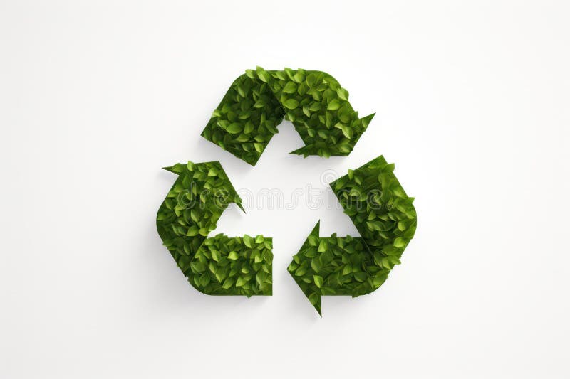Recycle Logo Formed by Leaves: a Visual Ode To Eco-Friendly Passion ...