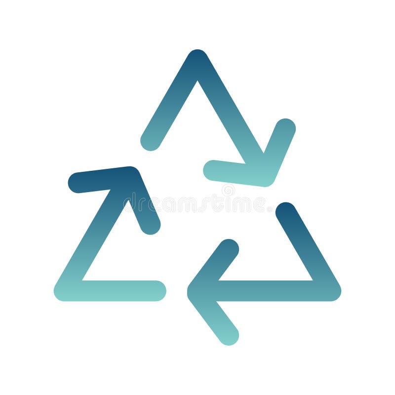 Recycle Logo Gradient Design Template Icon Element Stock Vector ...