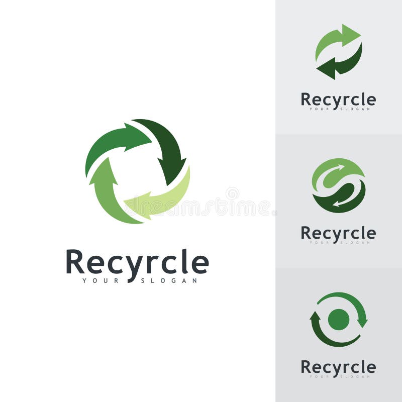 Recycle Logo Icon Vector. Recycling Illustration Symbol, Rotation Arrow ...