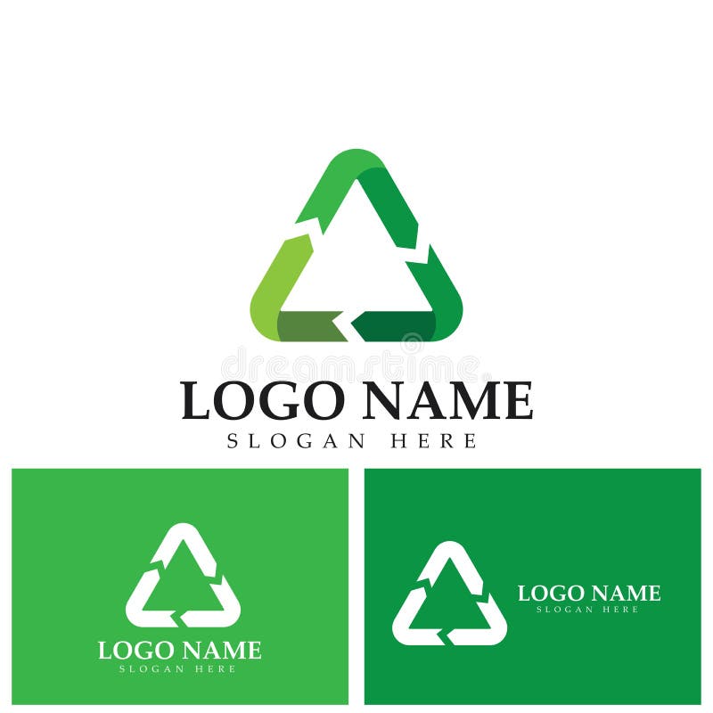 Recycle Logo Template or Icon Vector Design. Stock Vector ...