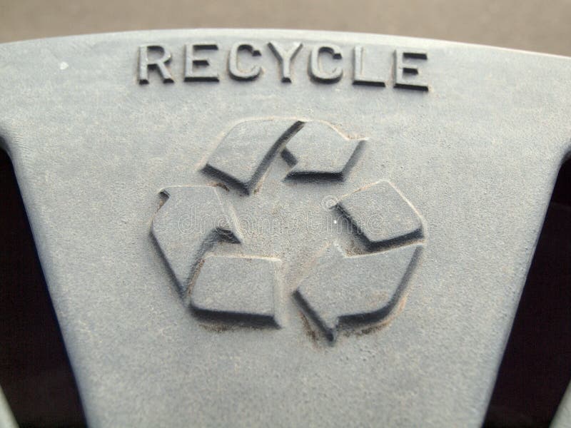 Recycle Logo and Word editorial stock photo. Image of environment ...