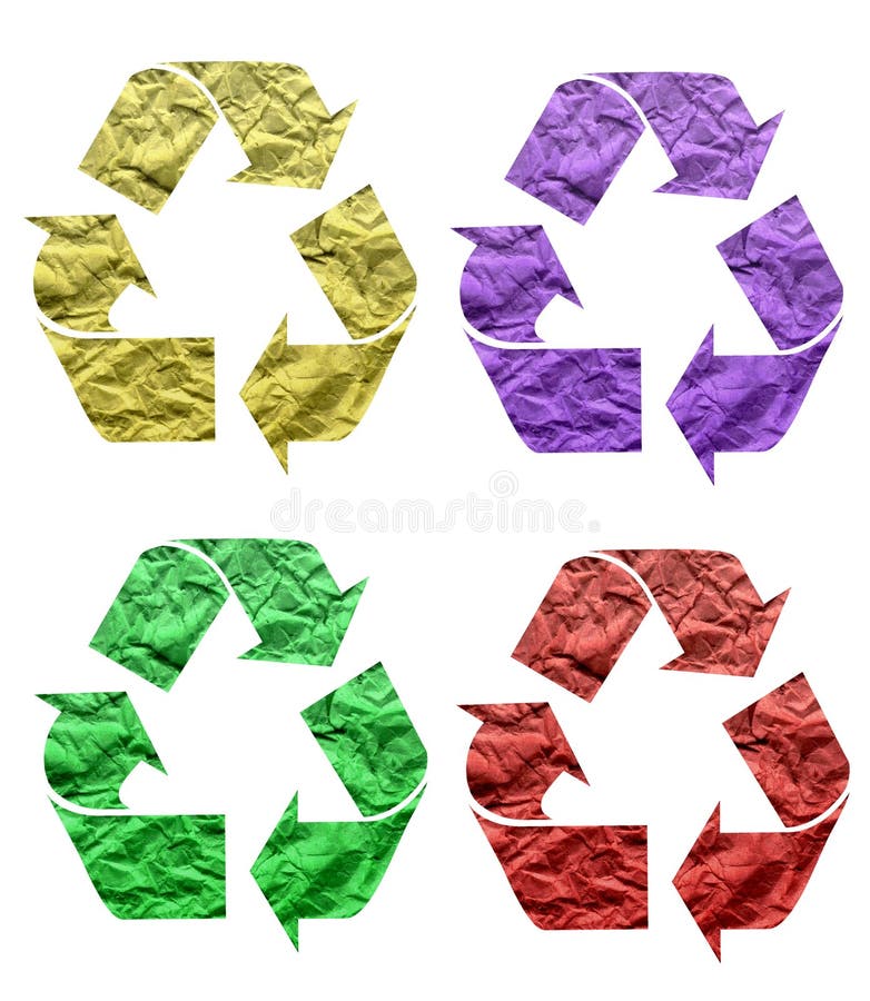 Colorful recycle bins stock vector. Illustration of freight - 22816860