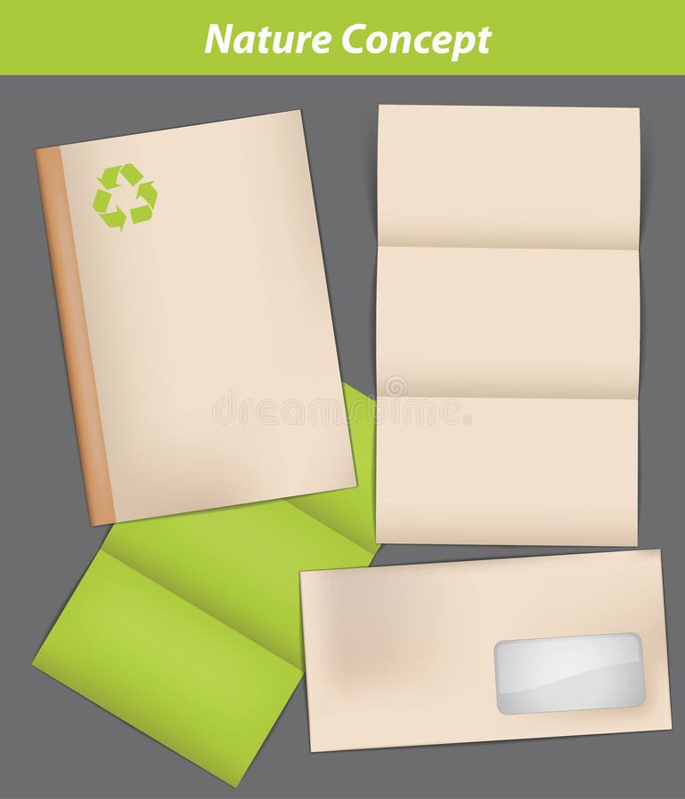 Recycle Paper and Documents Stock Illustration - Illustration of ...