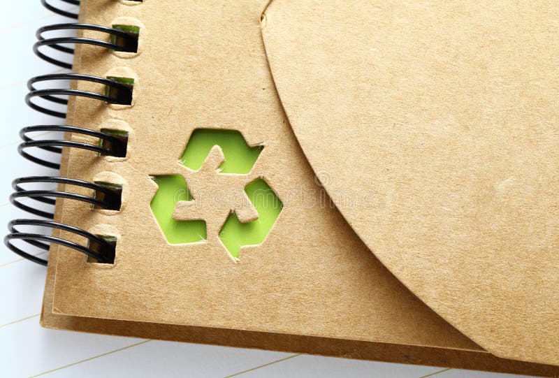 Recycle Paper Made Notebook Stock Image - Image of recycle, reuse: 30870353