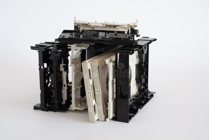 Recycle Parts from Old Computers for Elaboration.conversion Stock Image ...