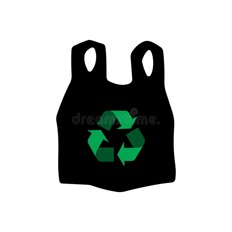 Recycle plastic bag icon stock vector. Illustration of silhouete ... Recycle plastic bag icon stock vector. Illustration of silhouete ...