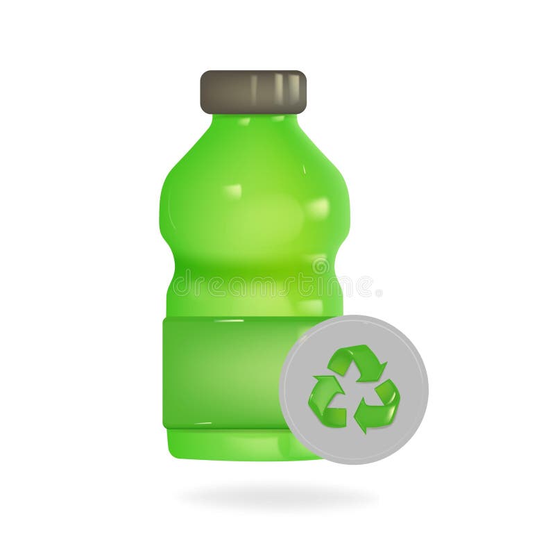 Recycle Plastic Bottle with Plastic Garbage and Recyclable Material ...