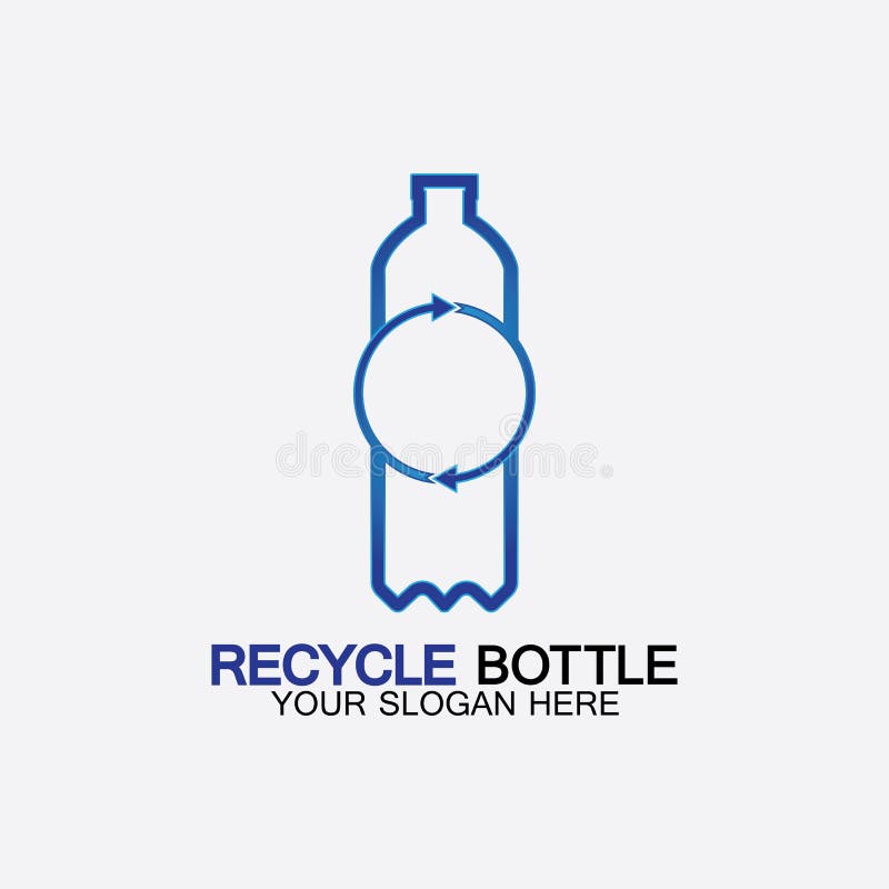Recycle Plastic Bottle Logo Icon Vector Illustration Design.Bottle with ...
