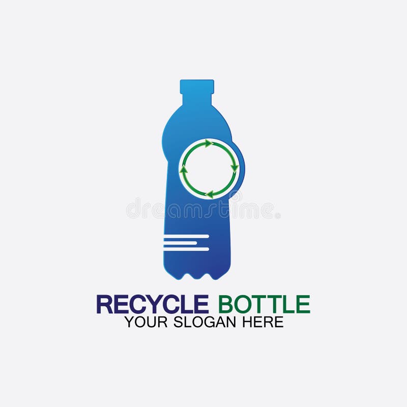 Recycle Plastic Bottle Logo Icon Vector Illustration Design.Bottle with ...