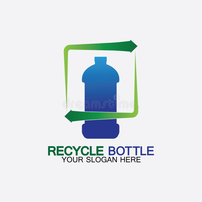 Recycle Plastic Bottle Logo Icon Vector Illustration Design.Bottle with ...