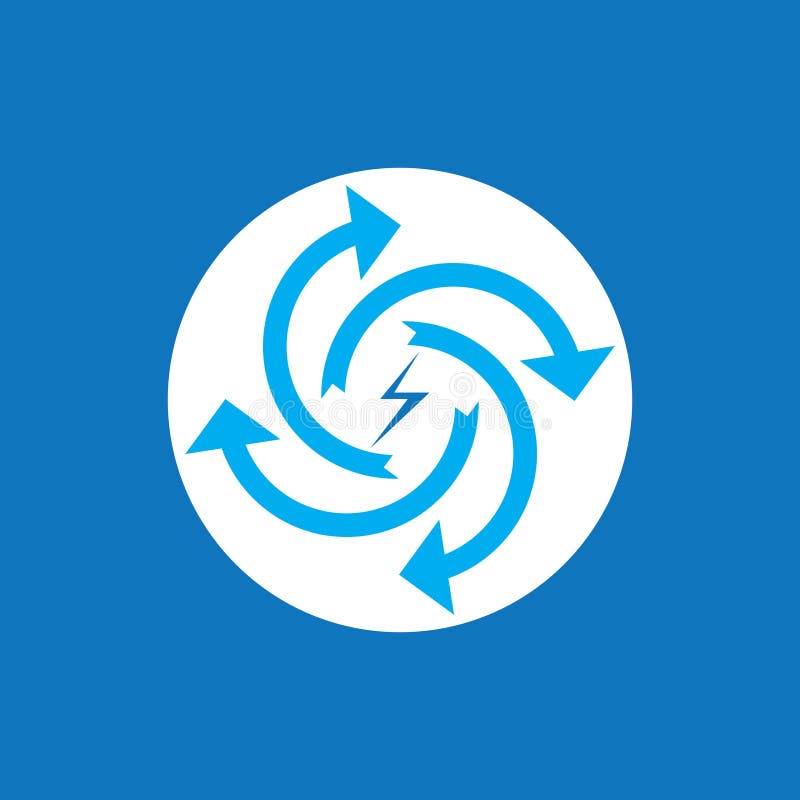 Recycle Power Logo Vector Template Illustration Stock Illustration ...