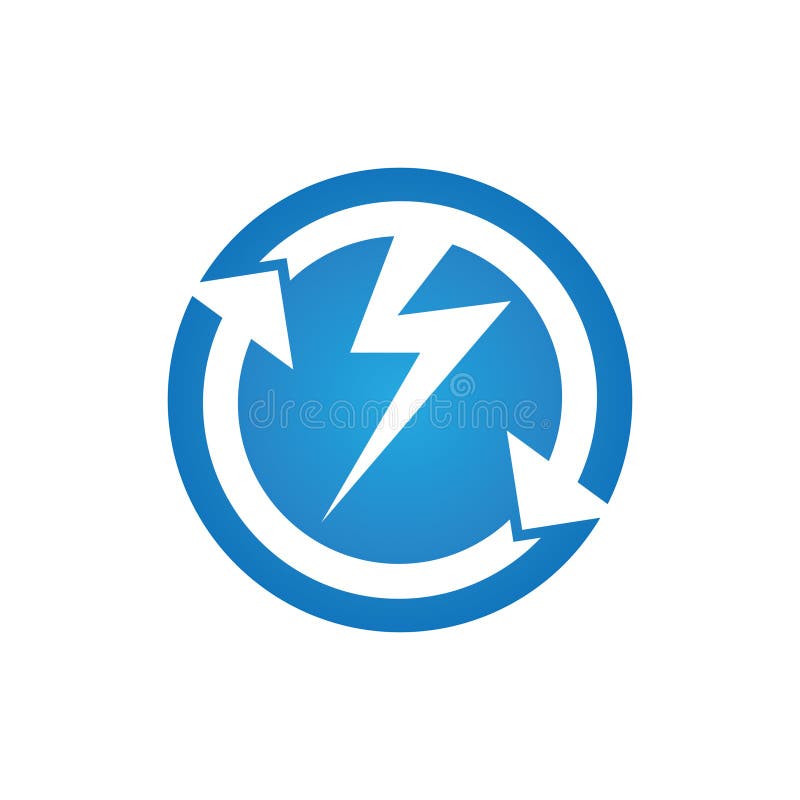 Recycle Power Logo Vector Template Illustration Stock Illustration ...