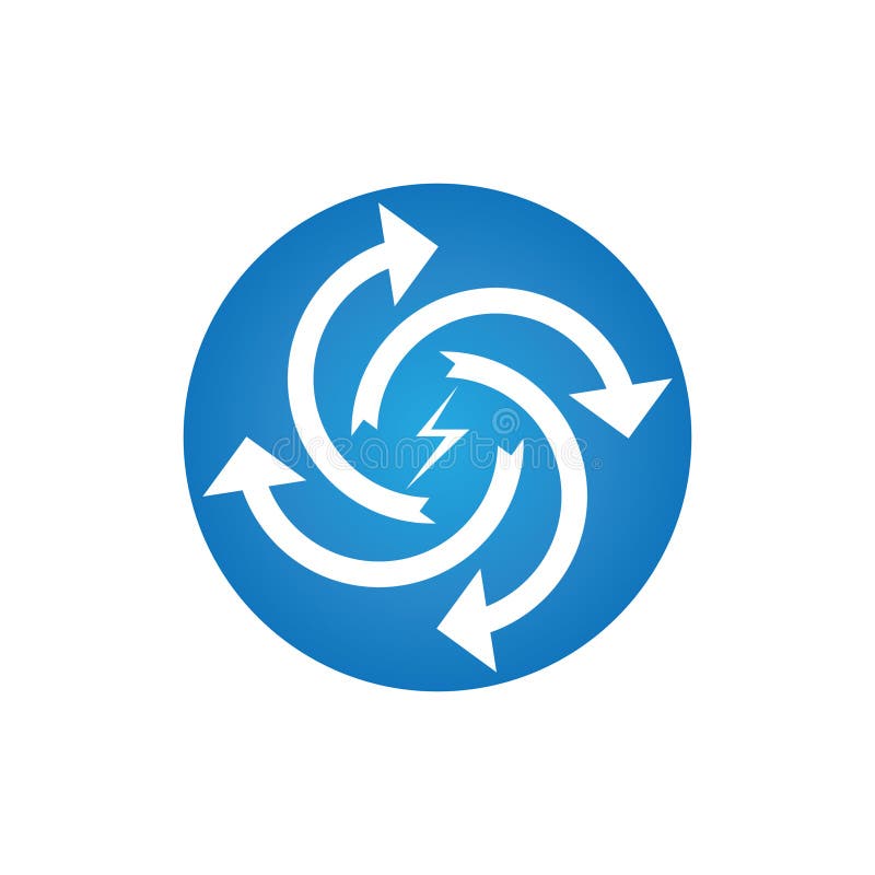 Recycle Power Logo Vector Template Illustration Stock Illustration ...