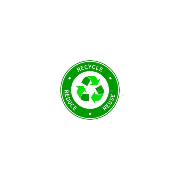 Recycle, Reduce and Reuse Logo, Circular Label Vector Graphics Stock ...