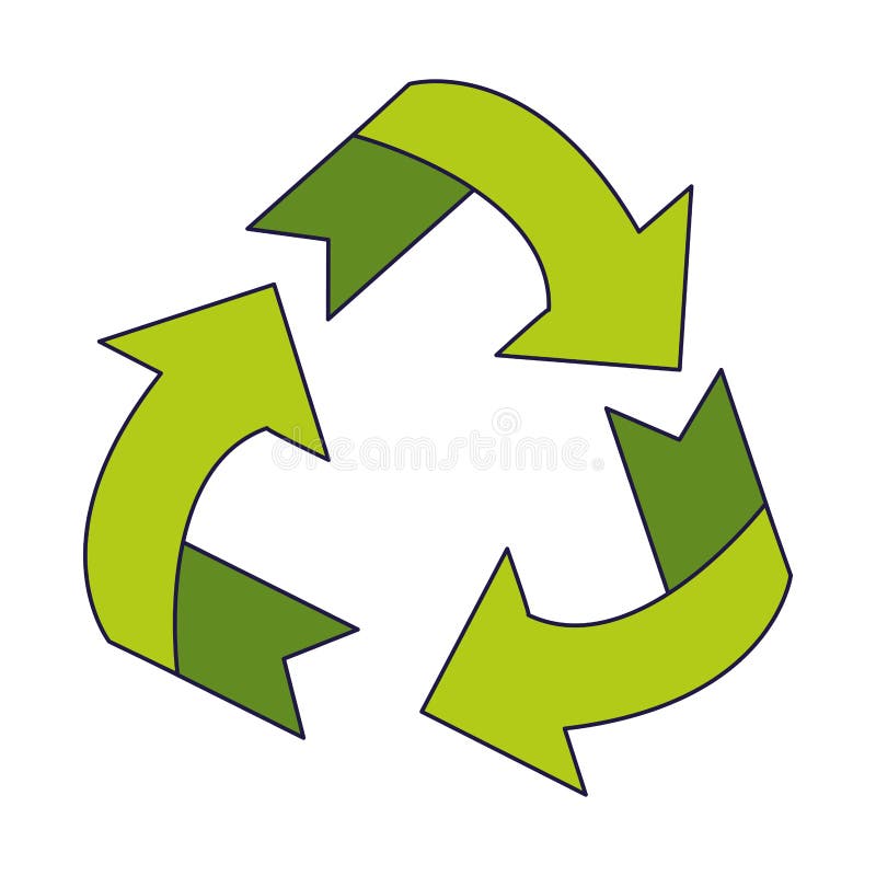Recycle Reduce Reuse Symbol in Black and White Stock Vector ...