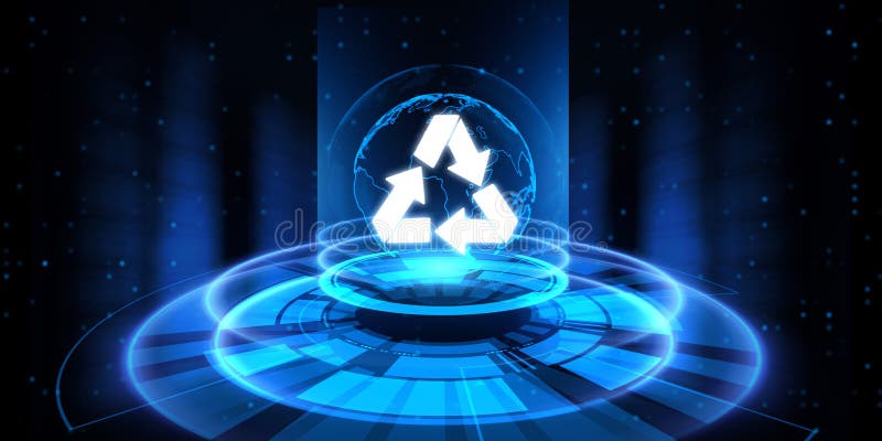 Recycle Renewable Ecology Saving Green Technology Concept Stock Image ...