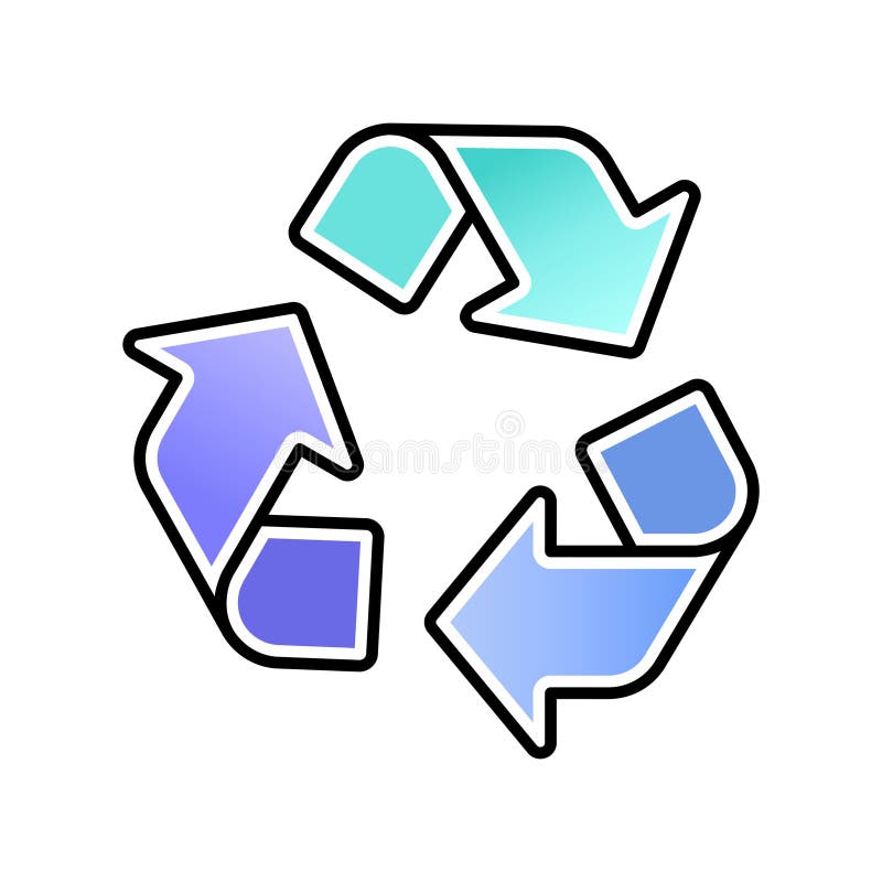 Recycle reuse Icon Logo stock illustration. Illustration of logo ...