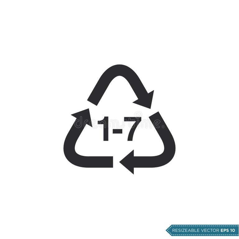Recycle Reuse Packaging Sign Icon Vector Template Flat Design Stock ...