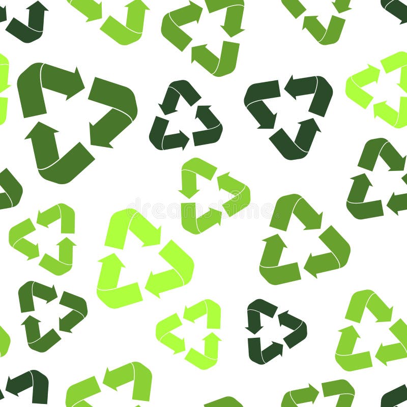 Recycle Set Sign Isolated. Flat Icon Stock Vector - Illustration of ...