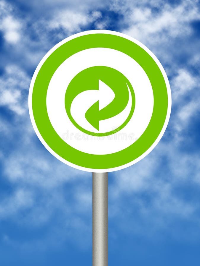 Recycle sign stock illustration. Illustration of arrow - 10363269