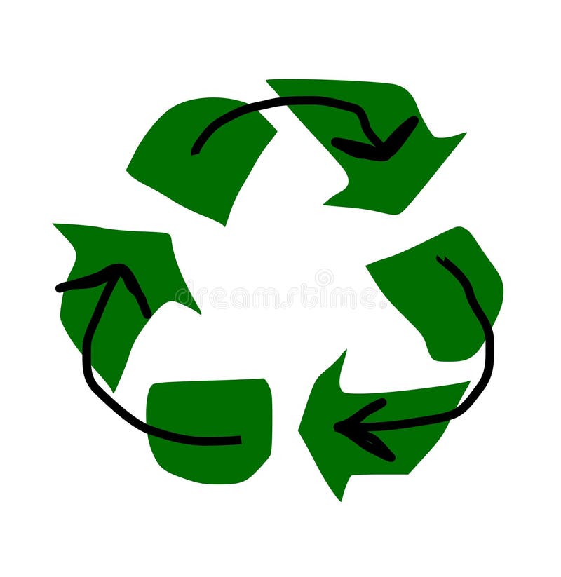 Recycle sign stock illustration. Illustration of creative - 11234221