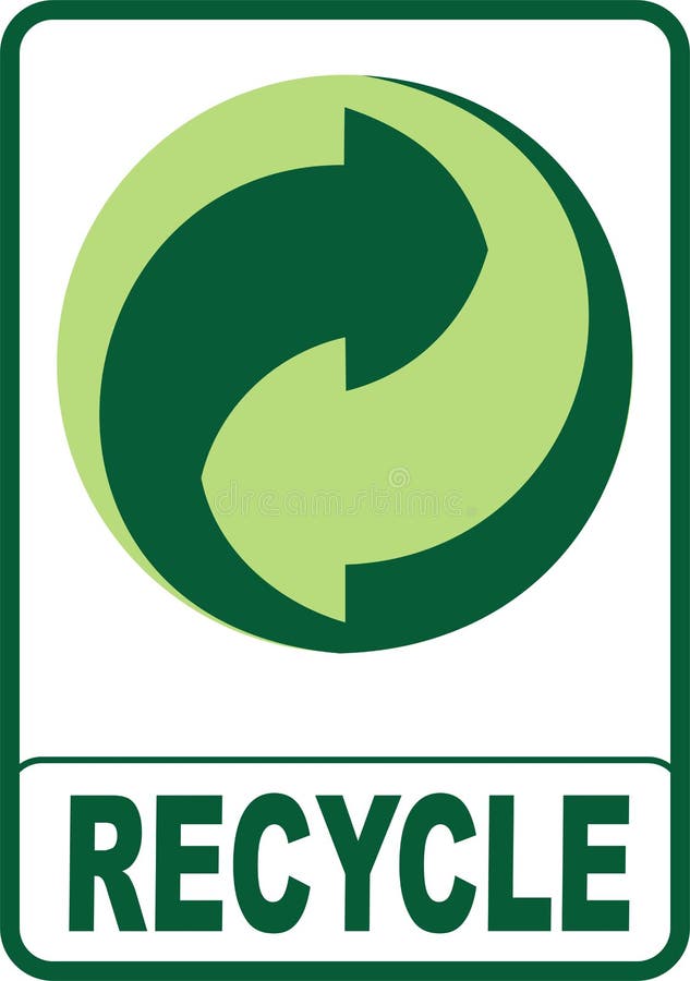White Recycle Sign Stock Illustrations – 68,773 White Recycle Sign ...