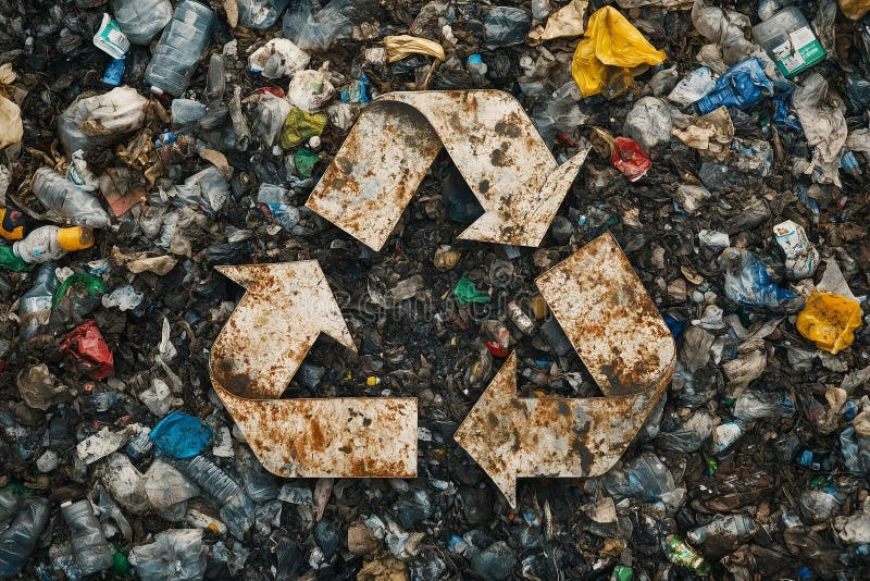 The Recycle Sign As a Part of the Zero Waste Concept. Good for Any ...